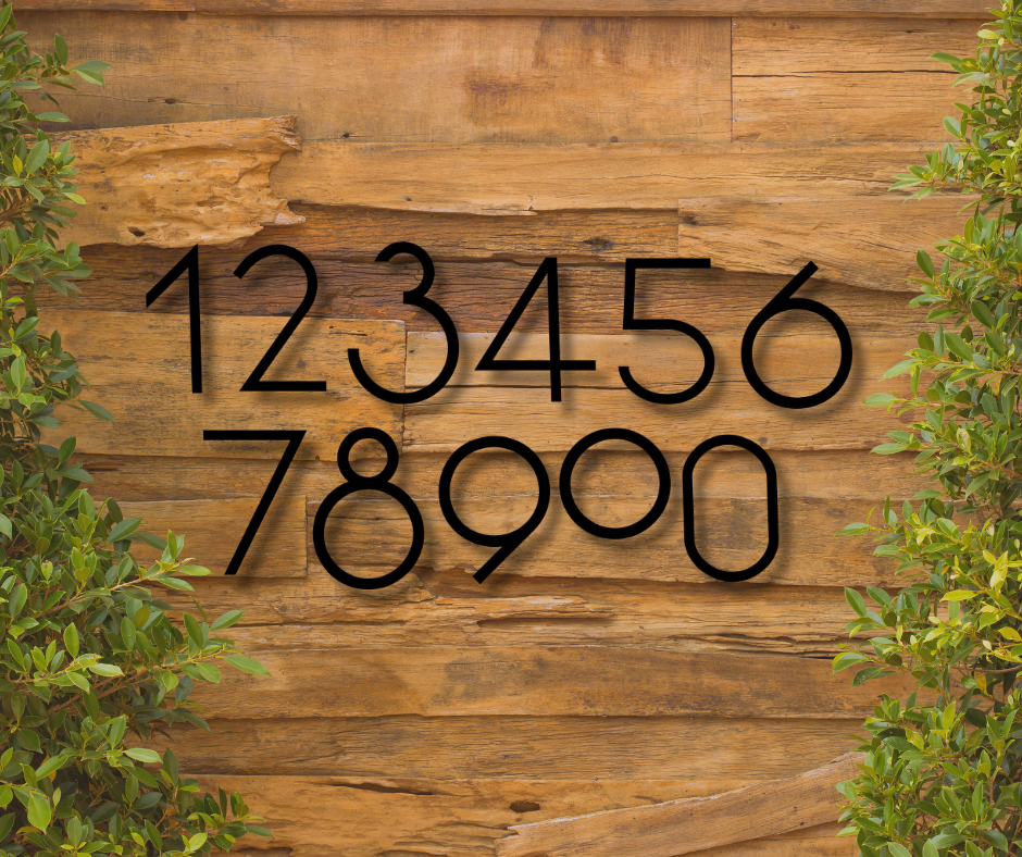 Modern House Numbers Signs – Steel City Signs